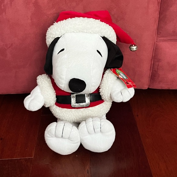 Hallmark | Toys | Hallmark Peanuts Santa Snoopy Santa Plush Want A Dog ...